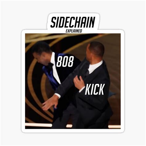 Sidechain Explained 808 Kick Compression Sticker For Sale By GSTAProduction Redbubble