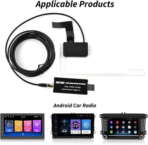 Hikity Car Dab Dab Radio Receiver Dab Digital Audio Transmission With Antenna Dab Car Radio