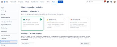 How To Enable Didit In Jira Projects Globally 🚀 Checklists For