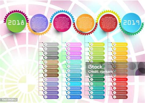 현대 비즈니스 가로 일정 프로세스 차트 인포 그래픽 템플릿입니다 프레 젠 테이 션 및 워크플로 레이아웃 다이어그램 웹 디자인에 사용 되는 벡터 배너 그래픽 주간 계획의 추상