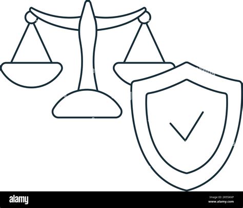 Law Protection Icon Monochrome Simple Sign From Intellectual Property Collection Law