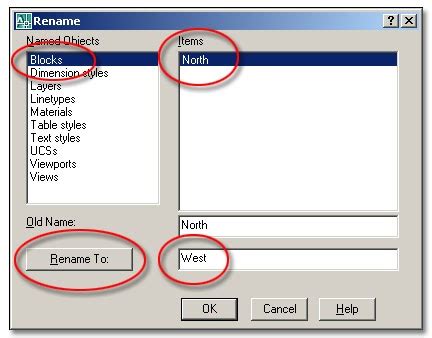 Cad Lisp And Tips Tip Rename Existing Block Or Layer