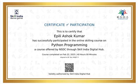 🎉 Excited To Share That I Have Successfully Completed The Python