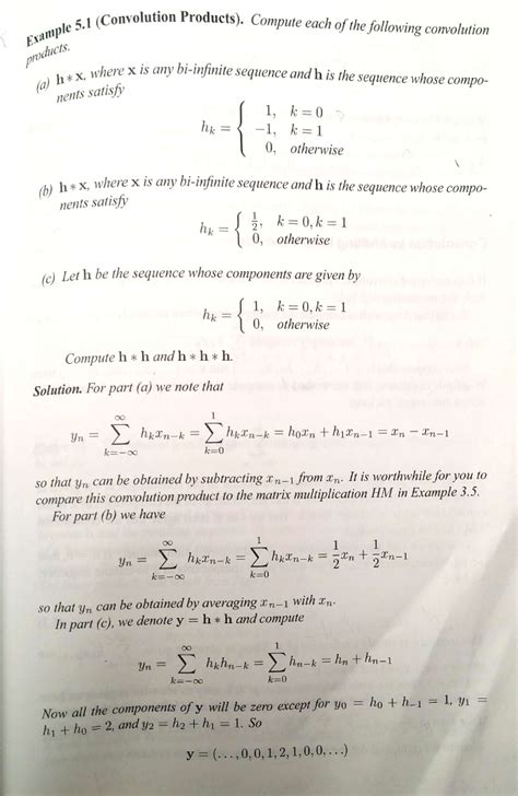 Solved Convolution Products Compute Each Of The Following