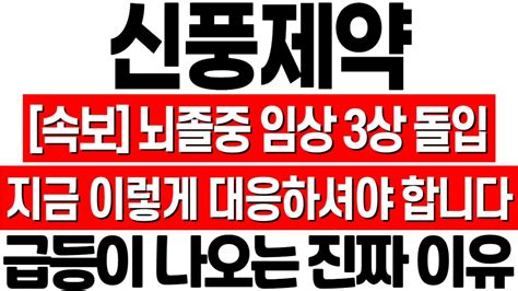 신풍제약 주가 전망 아직 진짜 상승은 시작하지도 않았다 지금 이렇게 대응하셔야 합니다 신풍제약 주식 분석 신풍제약
