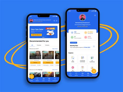 E Learning Mobile App By Mohammad Mosharrof Hossain On Dribbble