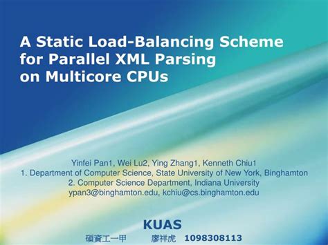 ppt a static load balancing scheme for parallel xml parsing on multicore cpus powerpoint