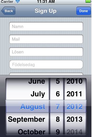 Objective C Default Date For Uidatepicker In Ios Stack Overflow
