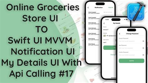 17 Online Groceries Shop App Swiftui Mvvm Notification My Details With Api Calling