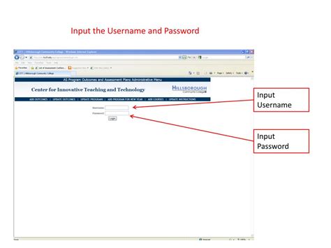 ppt how to input your information into the slo database powerpoint