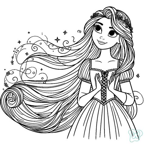 38 Rapunzel Para Colorear Descargar E Imprimir Gratis En 2025
