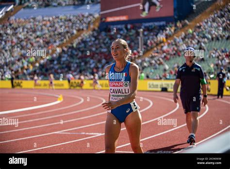 Ludovica Cavalli Participating In The 1500 Meters Of The European