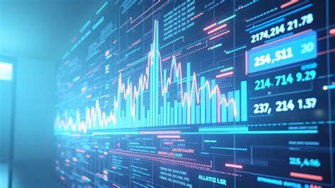 Financial Data Visualization With Graph And Numerical Displays Stock Illustration Illustration