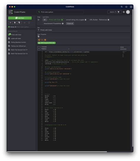 item of the day python r codenpaste
