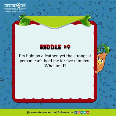 Stemrobo Technologies On Linkedin Riddle Riddleoftheday Riddlechallenge