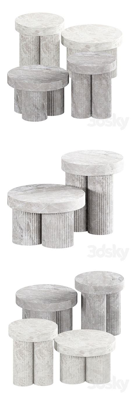 Coffe Table Gear Set Down3dmodels