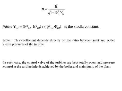 Ppt Off Design Performance Prediction Of Steam Turbines Powerpoint Presentation Id1222725