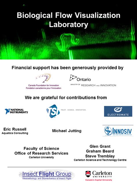 Flow Visualization Lab Insect Flight Group Flow Visualization Lab Insect Flight Group