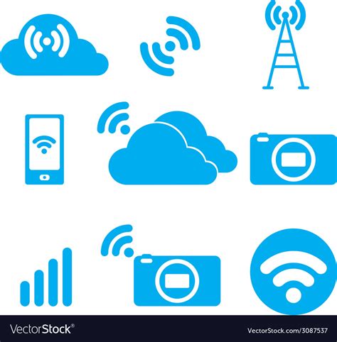 Symbol Wireless Signal Royalty Free Vector Image