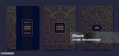 벡터 아르 데코 개츠비 황금 표지 세트 창의적인 디자인 템플릿 트렌디 한 그래픽 포스터 브로셔 디자인 패키지 및 브랜딩 기하학적