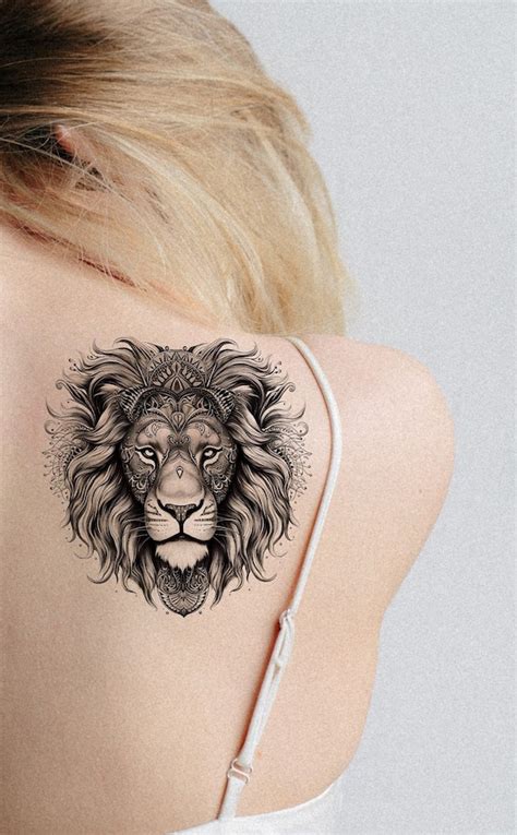 Ethiopian Lion Tattoo Designs