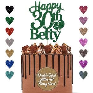 Personalised 30th Birthday Cake Topper Party Decorations Any Name And
