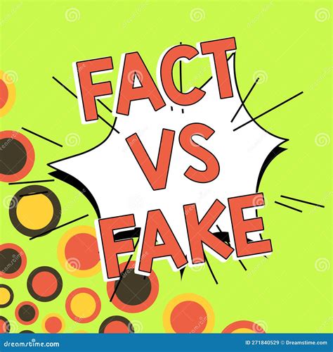 Handwriting Text Fact Vs Fake Business Concept Is It True Or Is False Doubt If Something Is