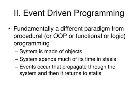 Ppt Csci 444 Cis 644 Event Driven Programming Powerpoint
