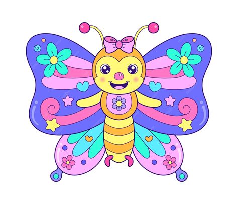 Premium Vector Cute Cartoon Butterfly