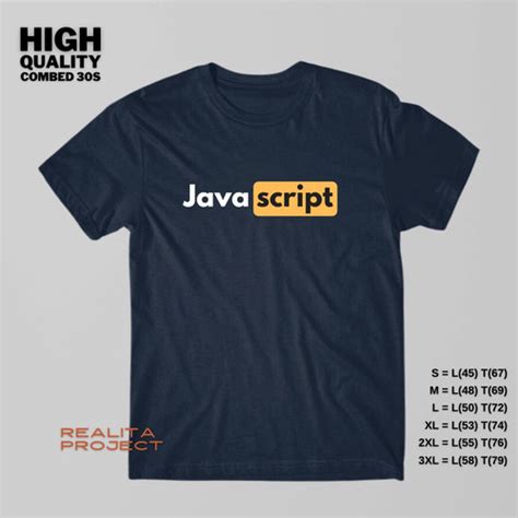 Jual Kaos Combed 30s Kaos Programmer Javascript Jumbo Xxxl Buku Coding Putih S Kab Bogor