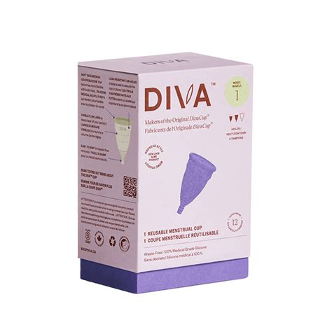 Diva Cup Model 1 Reusable Menstrual Cup Holds Up To 5 Tampons Of Flow