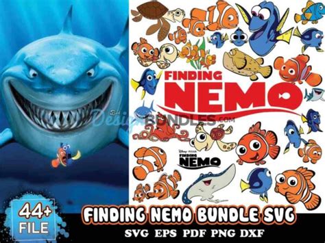 44 Finding Nemo Bundle Svg Nemo Svg Mickey Svg Bestdesignbundle