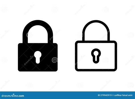 Lock Icon Padlock Icon Vector Encryption Icon Security Symbol Stock Vector Illustration Of