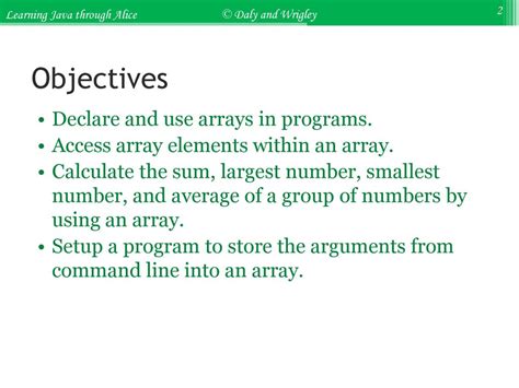 chapter 10 arrays ppt download