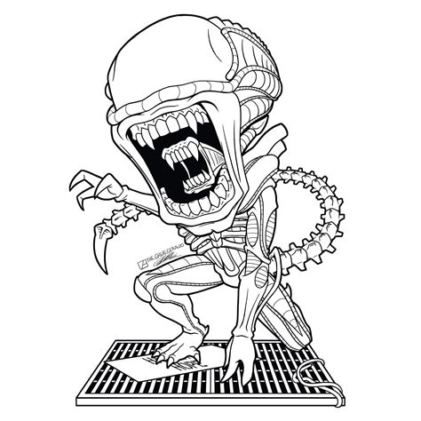 Alien Vs Predator Coloring Pages Coloring Nation