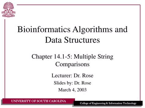 PPT Bioinformatics Algorithms And Data Structures PowerPoint Presentation ID 3695969
