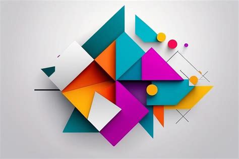 premium photo geometry unleashed abstract geometrical background a