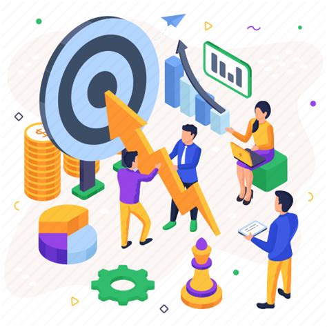 Business Target Business Goal Business Objective Analytical Target Analytical Goal Icon