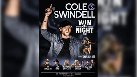 Cole Swindell To Kick Off Win The Night Tour In May