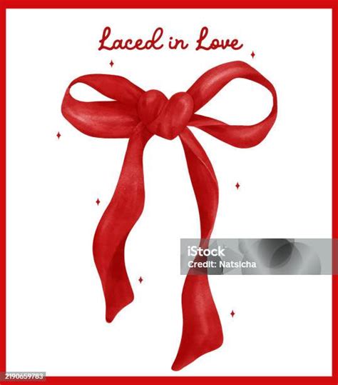 요괴 발렌타인 빨간 리본 활 포도 수확 심장 모양의 수채화 예술 개성 개념에 대한 스톡 벡터 아트 및 기타 이미지 개성 개념 귀여운 나비매듭 Istock