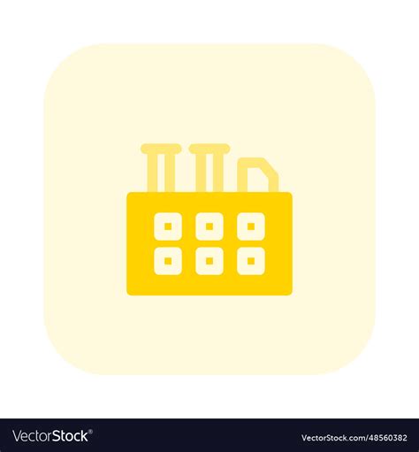 Smokestack Equipped Industrial Production Building