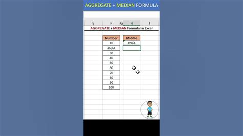 Aggregate Median Formula In Excel Excel Exceltips Exceltutorial Msexcel Microsoftexcel