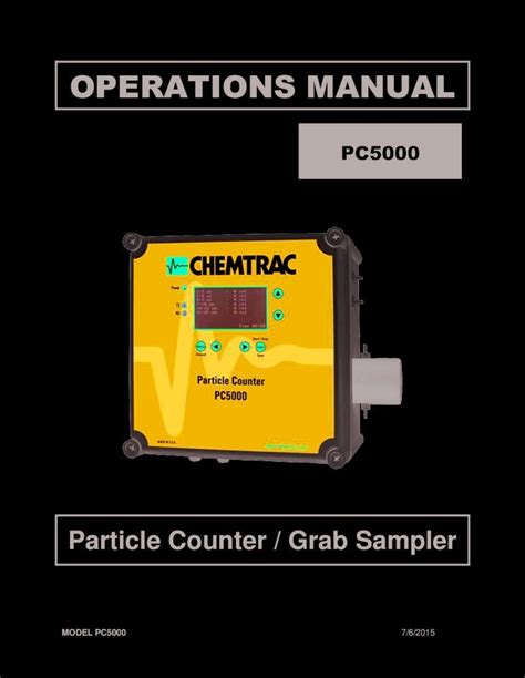 Pdf Chemtrac Pc5000 Particle Counter Portable Sampler €¦ · Model