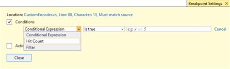 New Breakpoint Configuration Experience In Visual Studio 2015 Azure DevOps Blog