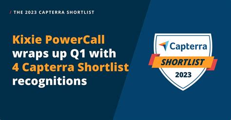 Kixie Powercall Wraps Up Q1 With 4 Capterra Shortlist Recognitions
