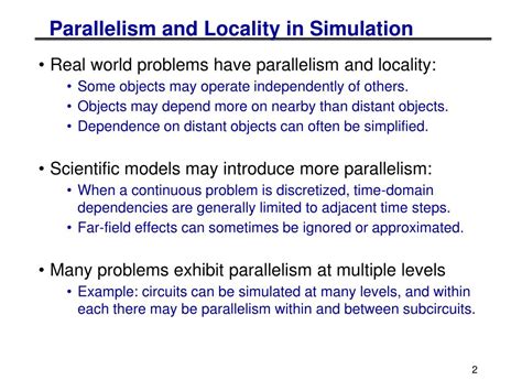 Ppt Cs 240a Parallelism In Physical Simulation Powerpoint Presentation Id5346352