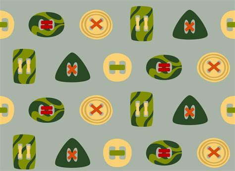 Seamless Pattern With Different Buttons 25683315 Vector Art At Vecteezy