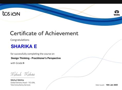 Designthinking Innovation Problemsolving Tcs Continuouslearning Sharika E