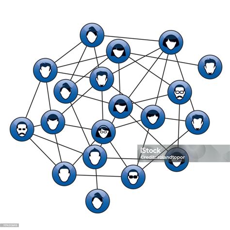 인간의 윤곽 선 아이콘입니다 팀과 의사 소통 벡터 일러스트레이션 연결에 있는 사람들 개념에 대한 스톡 벡터 아트 및 기타 이미지 개념 개성 개념 경영자 Istock
