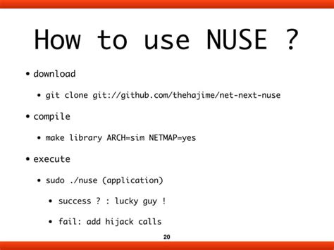 Network Stack In Userspace Nuse Ppt